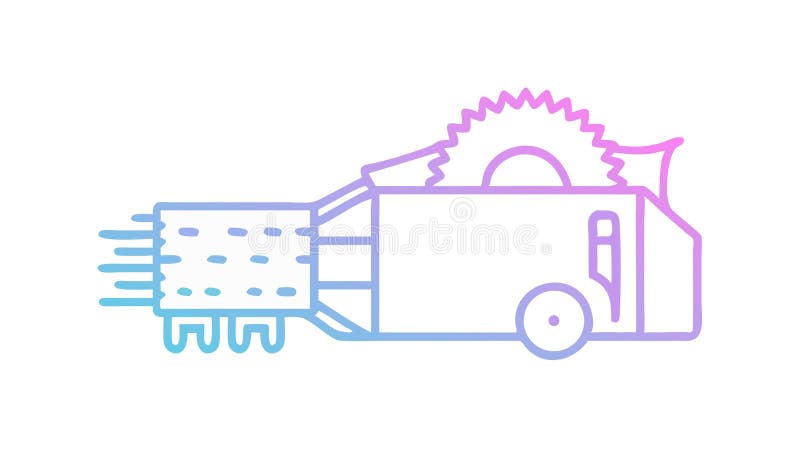 Futuristic Mining Vehicle Icon, Advanced Excavation, Resource ...