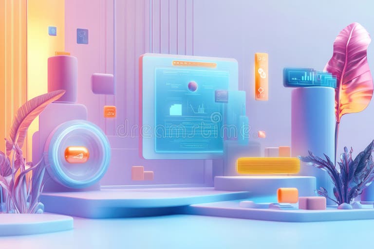 Futuristic Mixed Reality Environment with Augmented Reality User ...