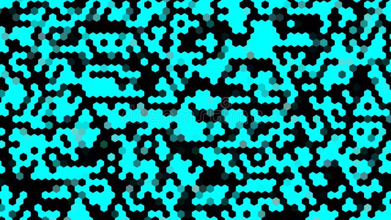 Futuristic and Modern Black Cyan Pixel Background. Hex Pixel Pattern ...