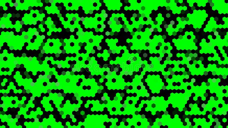 Futuristic and Modern Black Green Pixel Background. Hex Pixel Pattern ...