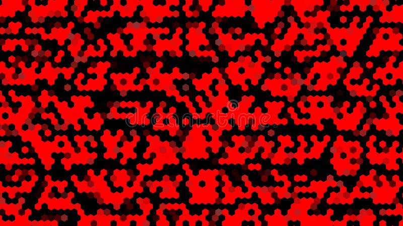 Futuristic and Modern Black Red Pixel Background. Hex Pixel Pattern ...