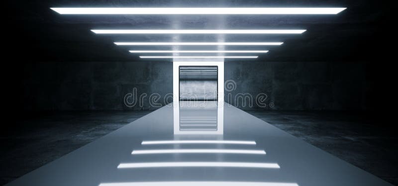 Futuristic Modern Empty Sci Fi Grunge Concrete Reflective Room W Stock ... Futuristic Modern Empty Sci Fi Grunge Concrete Reflective Room W Stock ...