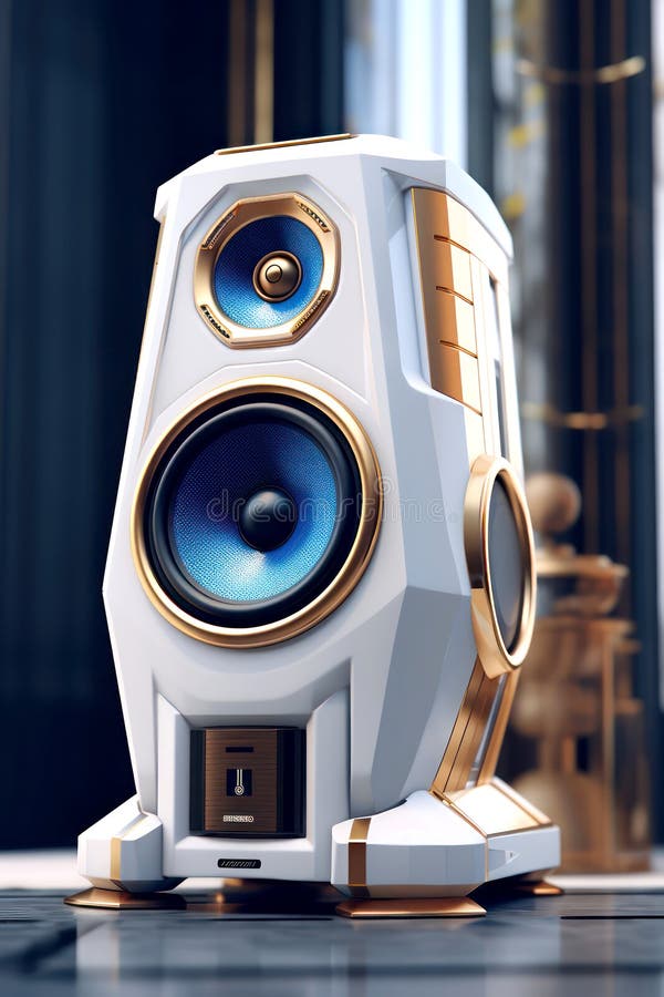 Futuristic Modern Loud Speaker Electronics Stock Illustration ...