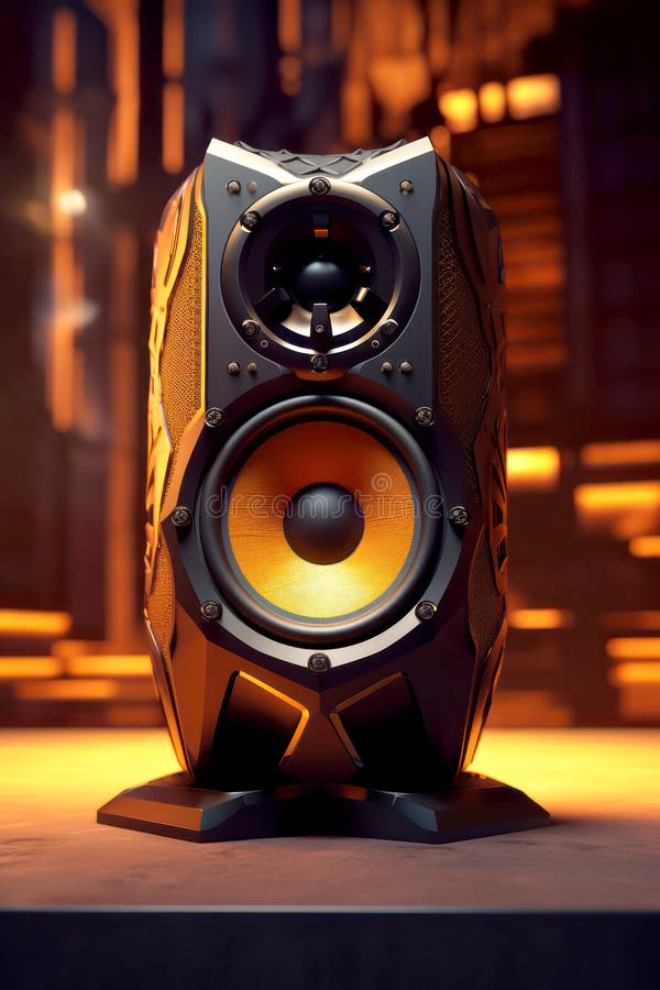 Futuristic Modern Loud Speaker Electronics Stock Illustration ...