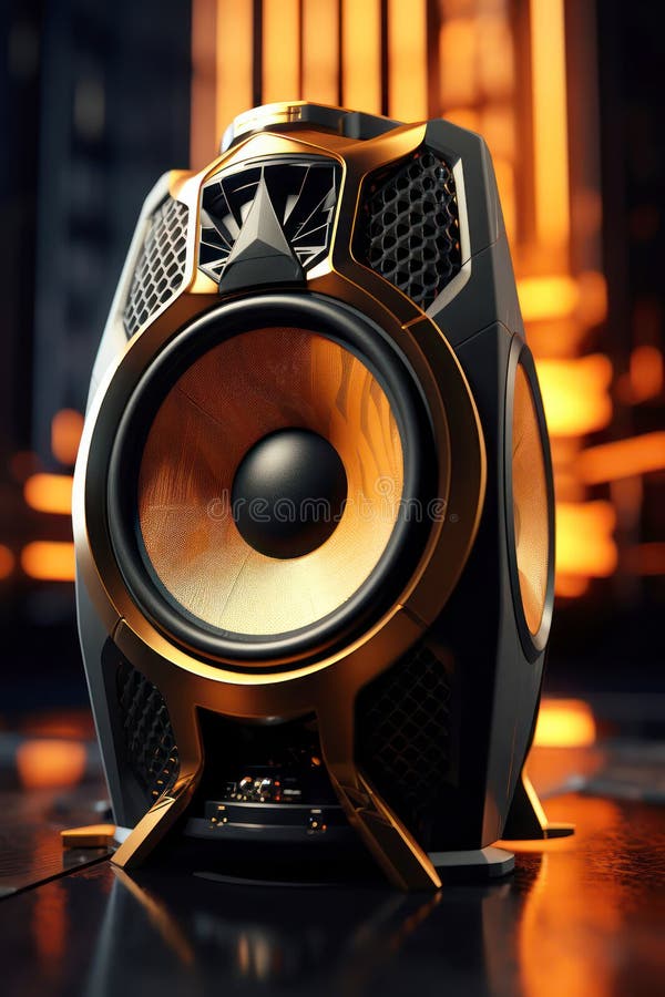 Futuristic Modern Loud Speaker Electronics Stock Illustration ...