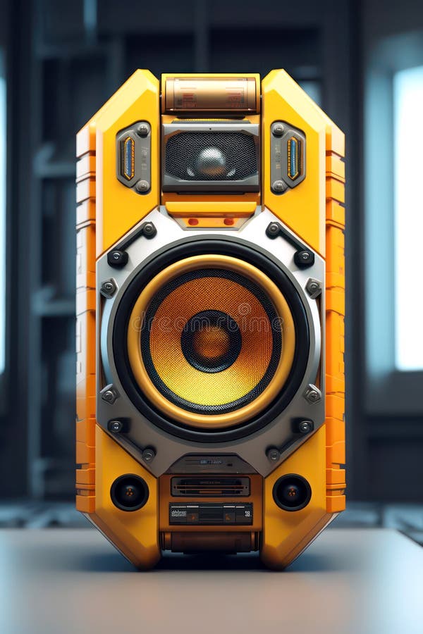 Futuristic Modern Loud Speaker Electronics Stock Illustration ...