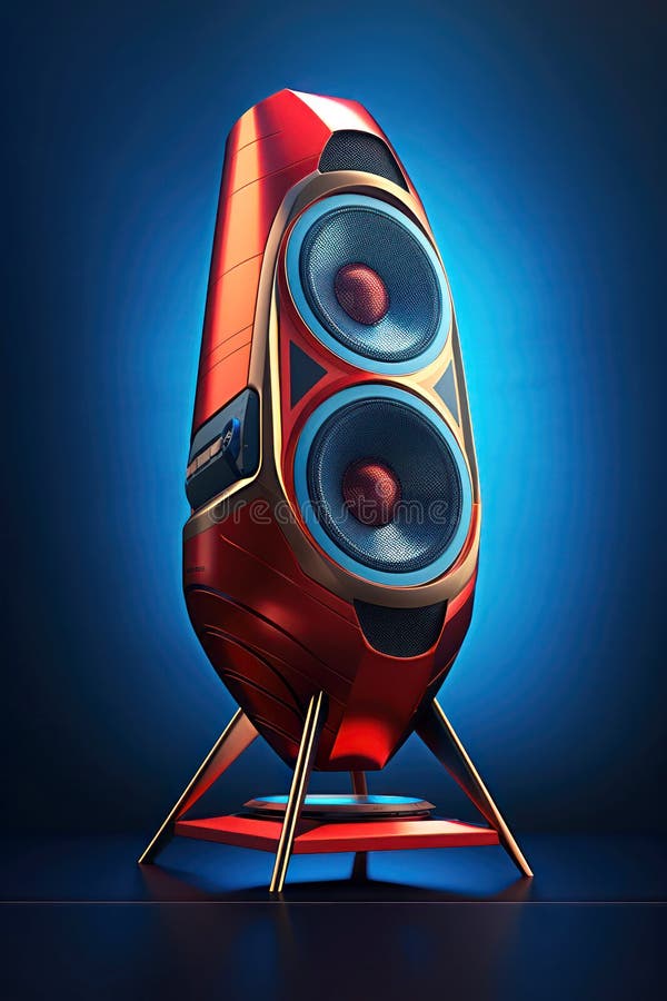 Futuristic Modern Loud Speaker Electronics Stock Illustration ...