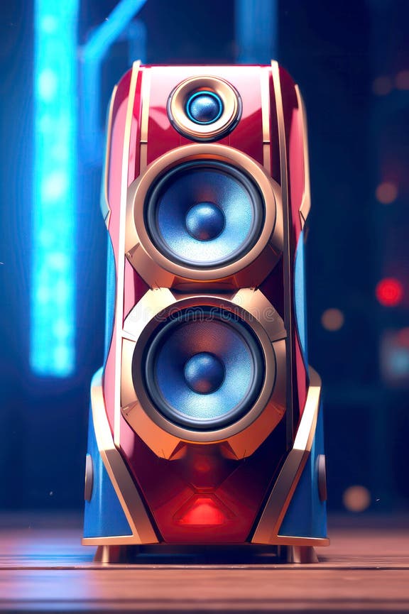 Futuristic Modern Loud Speaker Electronics Stock Illustration ...