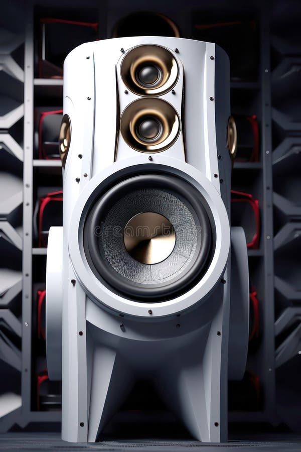 Futuristic Modern Loud Speaker Electronics Stock Illustration ...