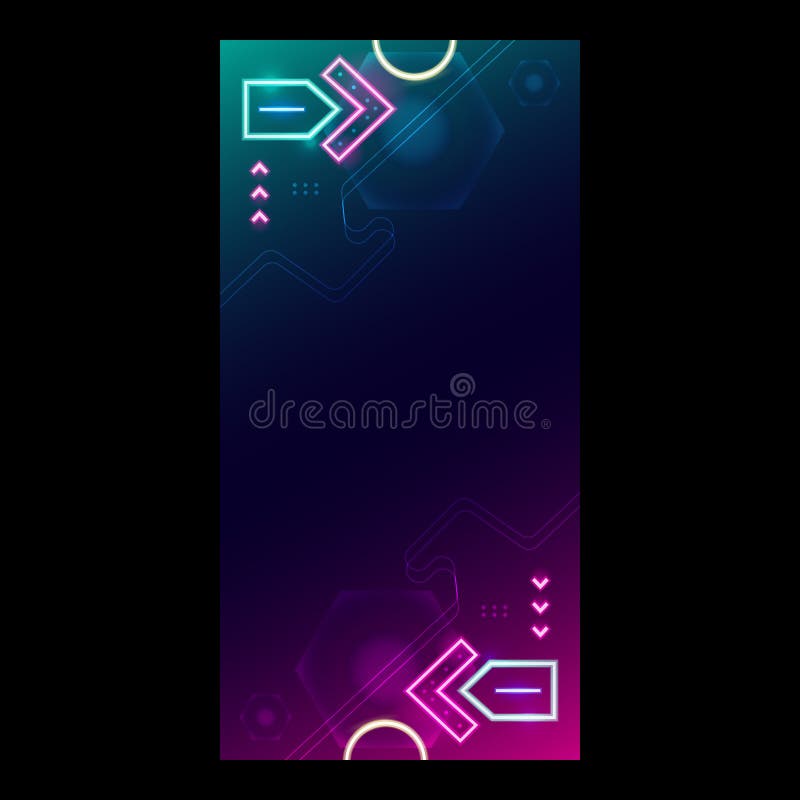 Futuristic Modern Vertical Banner Vector Stock Illustration ...
