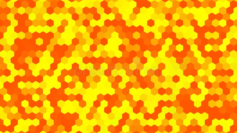 Futuristic and Modern Yellow Orange Hex Pixel Background. Hex Pixel ...