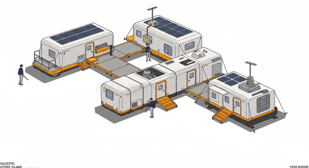 A Futuristic, Modular Building Complex Features Interconnected ...
