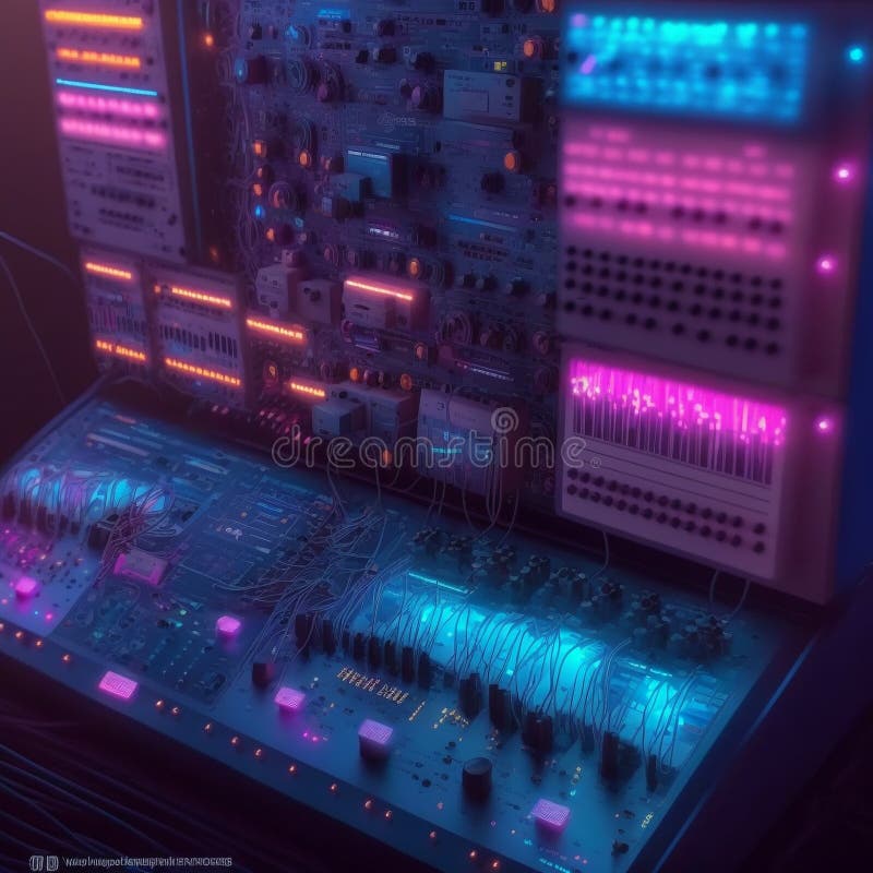 Futuristic Modular Synthesizer Stock Photo - Image of futuristic, sound ...
