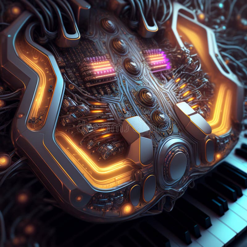 Futuristic Modular Synthesizer Stock Photo - Image of innovation, style ...