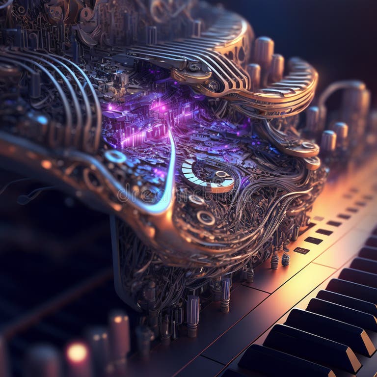 Futuristic Modular Synthesizer Stock Photo - Image of scifi, music ...