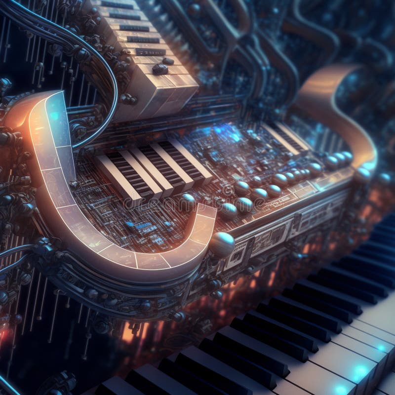 Futuristic Modular Synthesizer Stock Photo - Image of abstract, complex ...