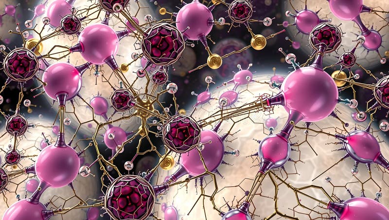 Molecular Network Connections Advanced Scientific Representation ...