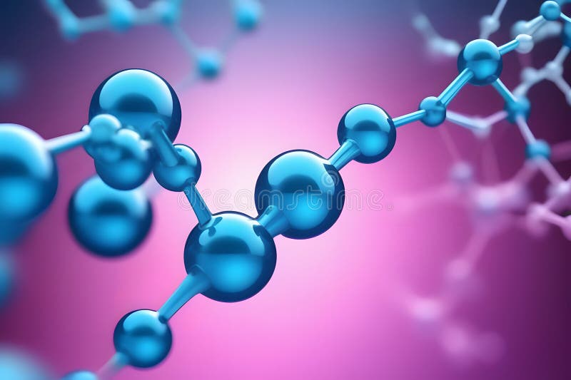 Futuristic Molecule Structure. Science and Technology Concept Stock ...