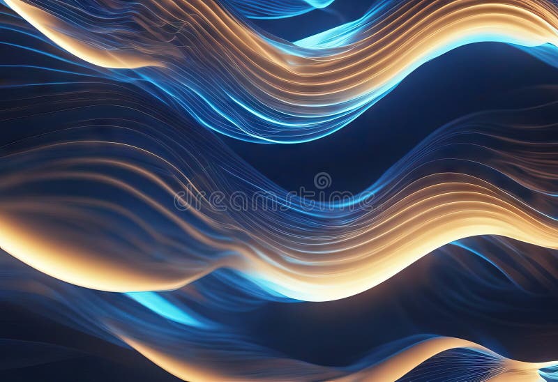 Futuristic Motion Blurred Curve Wavy Gradient Video Loop Animation ...