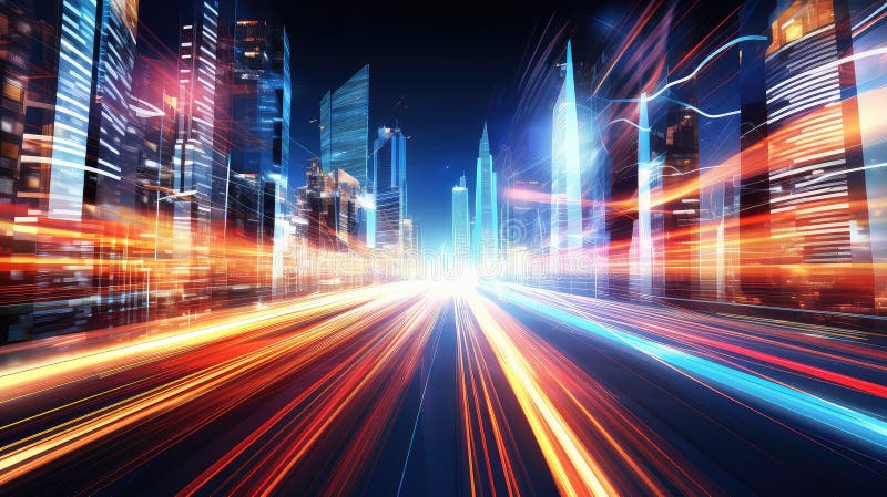 Futuristic Motion Technology Background Stock Illustration ...