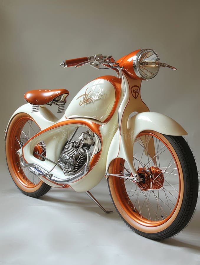 Futuristic Motorcycle with Advanced Technology Design Stock ...