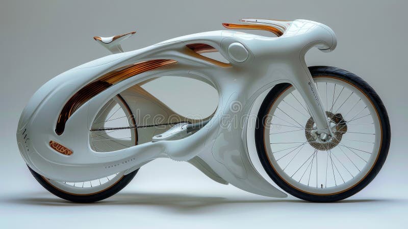Futuristic Motorcycle with Advanced Technology Design Stock ...