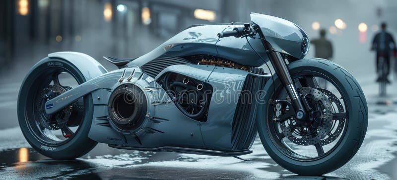Futuristic Motorcycle Design. Created by Generative Artificial ...