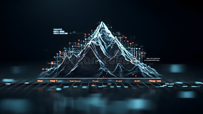 Futuristic Mountain Visualization with Interactive Data Projections in ...