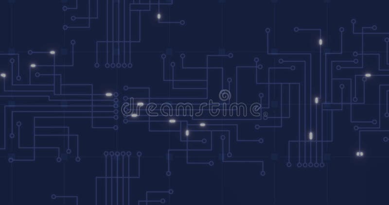 Futuristic Movement of Blue Matrix Digital Vertical and Horizontal ...