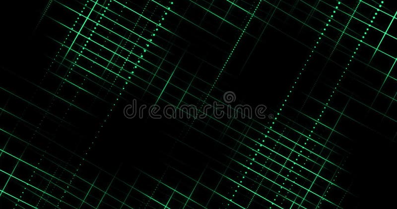 Futuristic Movement of Green Matrix Digital Glow Vertical Lines ...