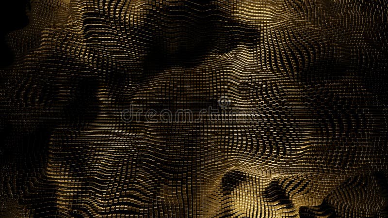 Futuristic Moving Particle Wavy Background. Design. Dotted Pattern with ...