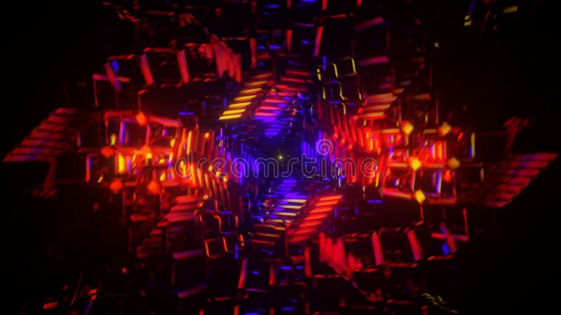 Futuristic Multicolored Visual Pattern with Surreal Sci-fi Elements for ...