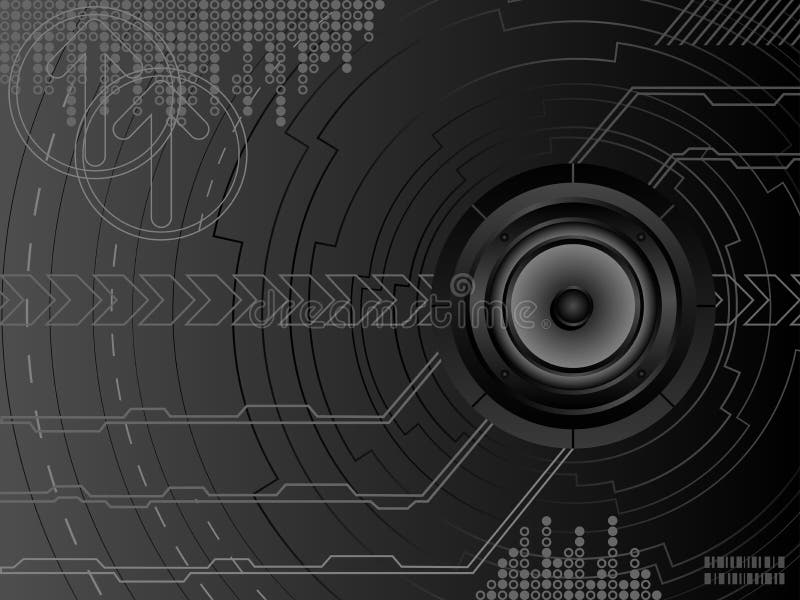 Futuristic Music Background Stock Vector - Illustration of shape ...