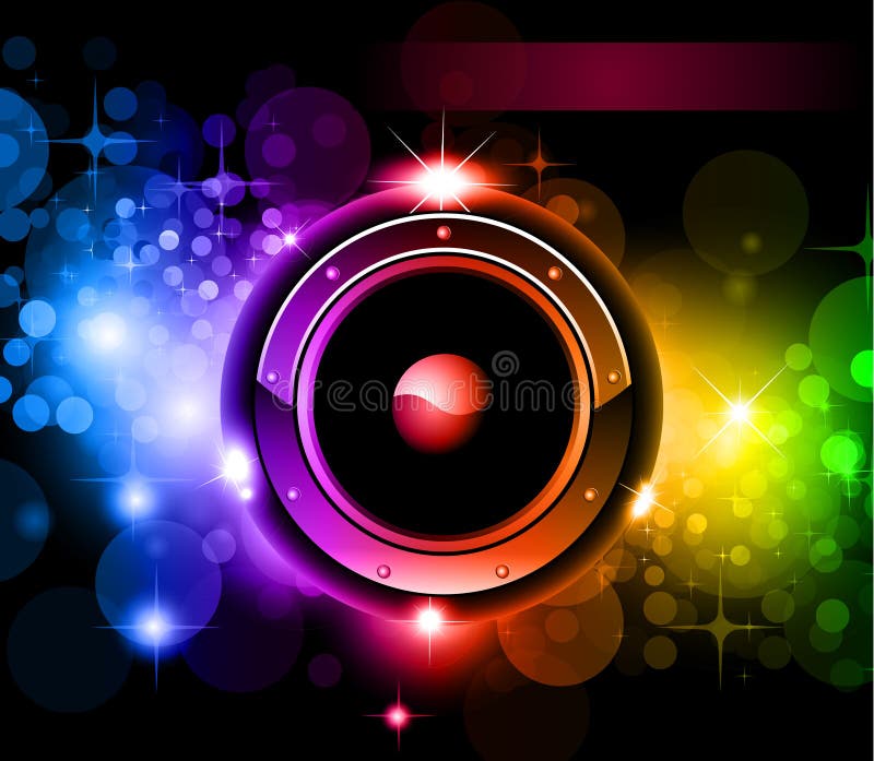 Futuristic Music Disco Background Stock Vector - Illustration of ...