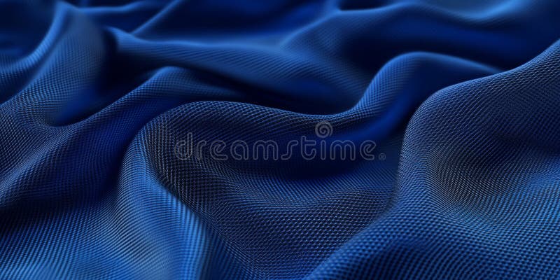 A Futuristic Nano-fiber Fabric Texture Background in Deep Electric Blue ...