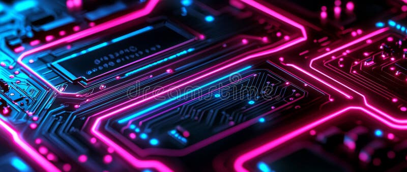 Futuristic Nanoscale Electronics Design Concept Demonstrating ...