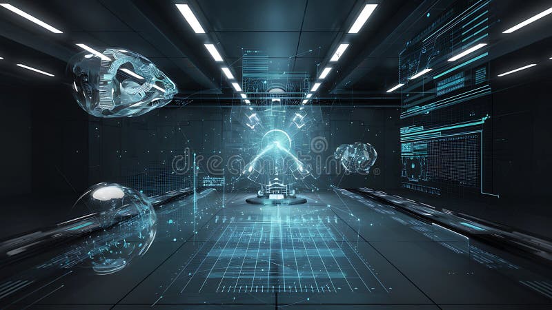 Futuristic Nanotechnology Abstract Background, Nano Tech Stock ...