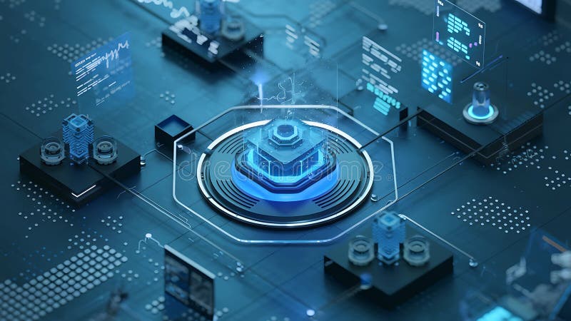 Futuristic Nanotechnology Abstract Background, Nano Tech Stock ...