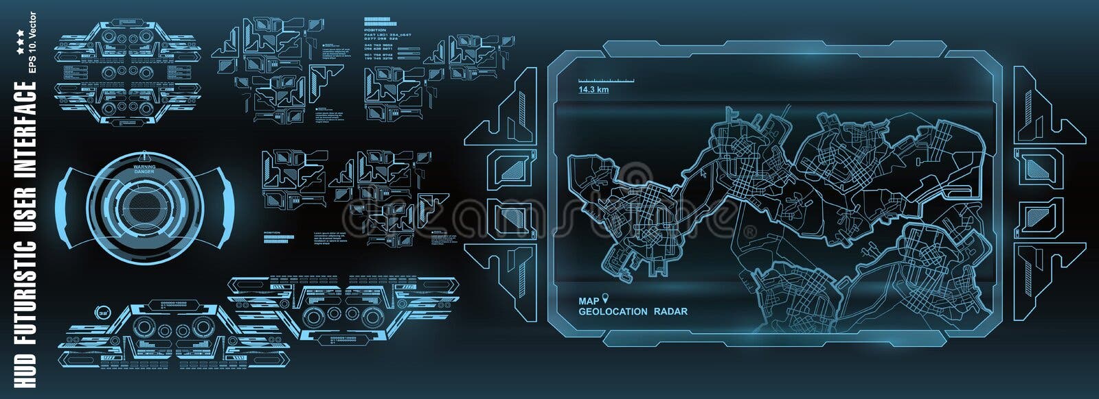 Futuristic Navigate Mapping Technology Dashboard GPS Tracking Map ...