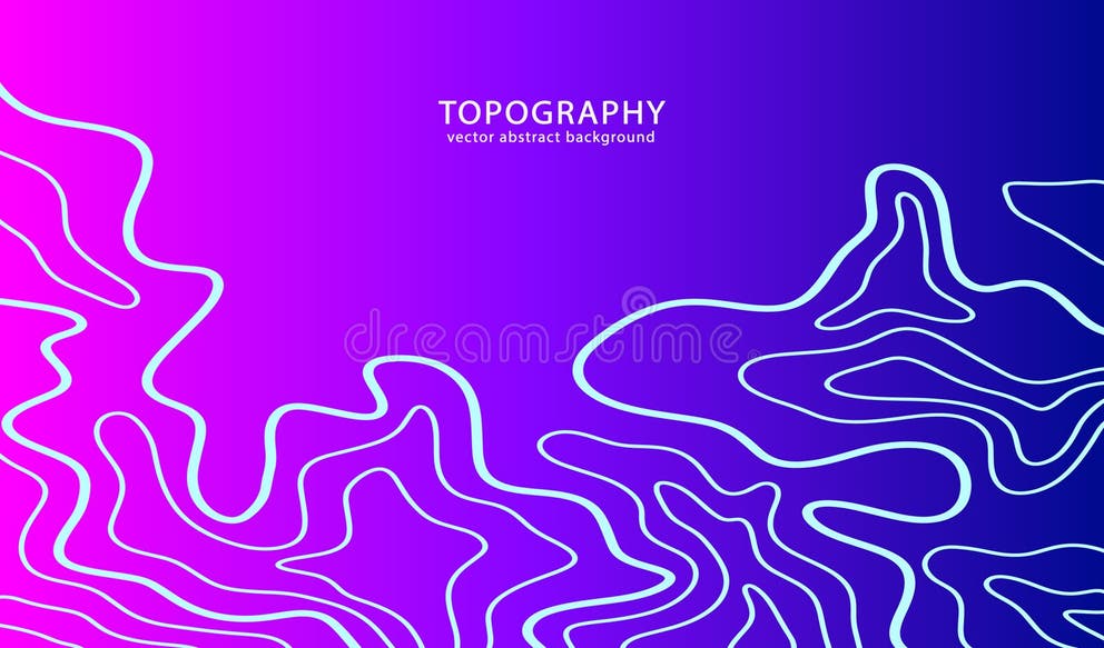 Futuristic Neon Abstract Topography Background Stock Vector ...