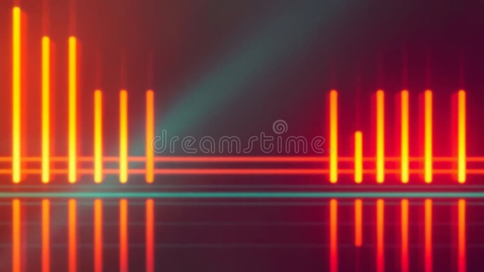 Abstract Neon Light Composition Stock Illustration - Illustration of ...
