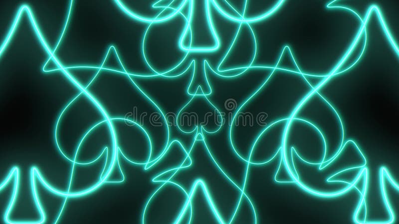 Futuristic Neon Blue Pattern with Dynamic Circular Motion Stock Footage ...
