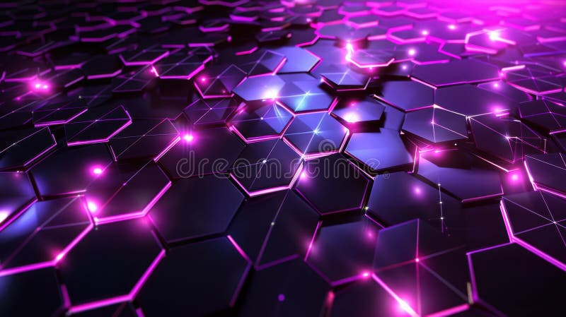 The Futuristic Neon Grid.AI Generated Image Stock Photo - Image of ...