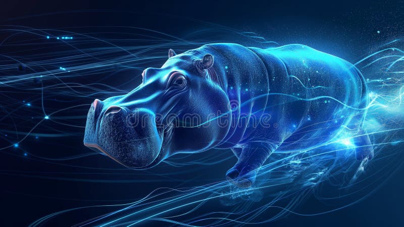Neon Hippo Digital Art Stock Photos - Free & Royalty-Free Stock Photos ...