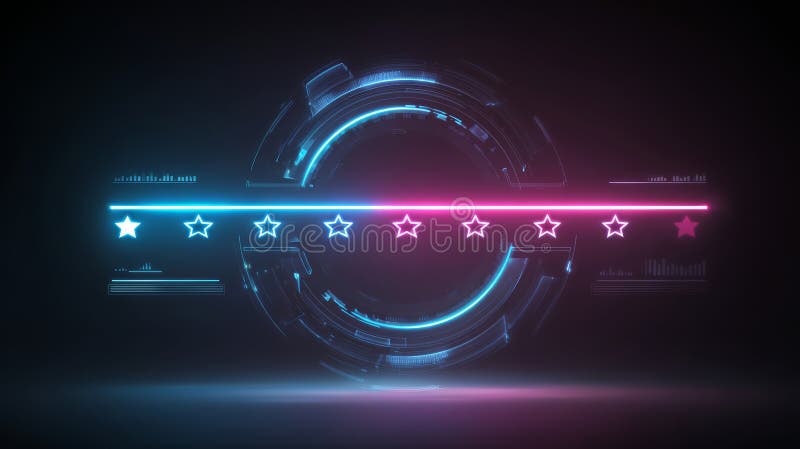 Futuristic Blue Technology Abstract Background Stock Illustrations ...