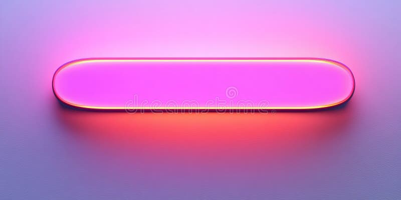 Futuristic Neon Light Bar on Gradient Background Stock Illustration ...