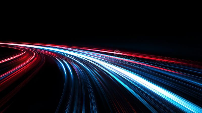 This Futuristic Neon Light Effect Features Bright Lines in a Dynamic ...