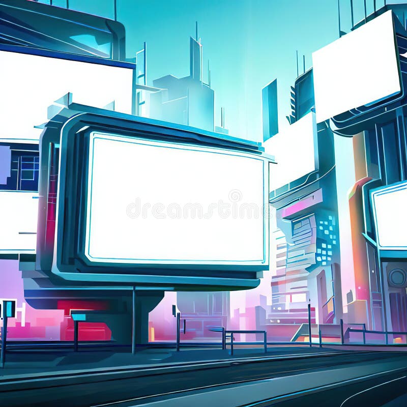 Neon Billboards Stock Illustrations – 2,331 Neon Billboards Stock ...