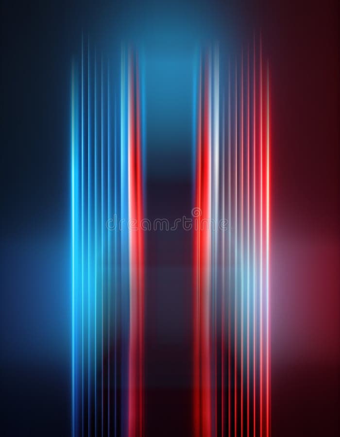 Futuristic Neon Reflection Backdrop, Created with Generative AI Stock ...