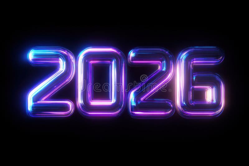 Modern 2026 Numbers Glowing Style Stock Photos - Free & Royalty-Free ...